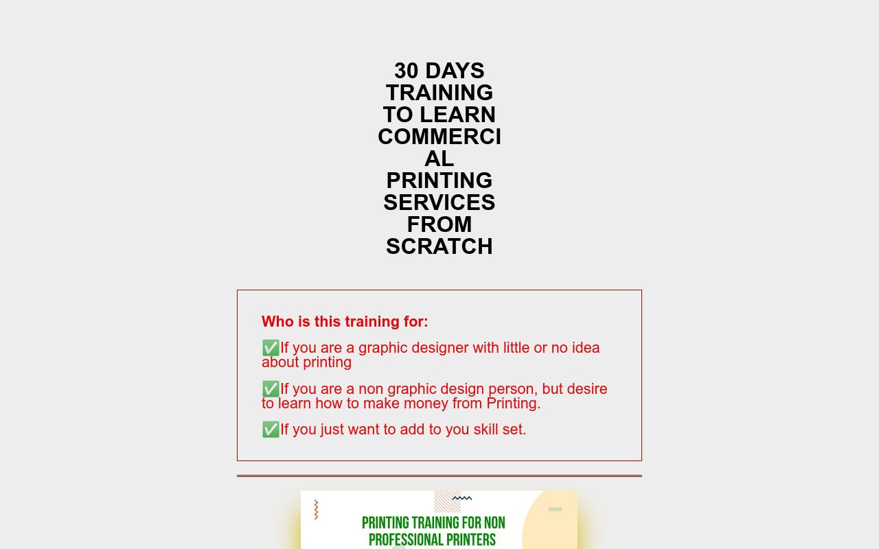 LEARN COMMERCIAL PRINTING